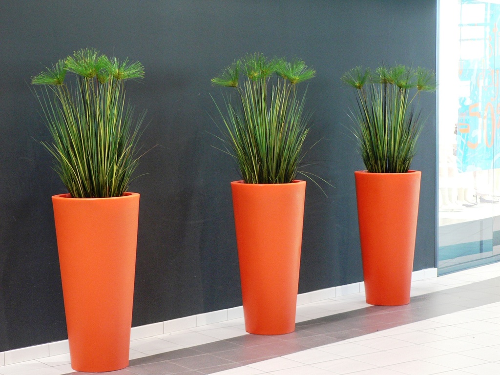 Pot Design Rond : Diamètre 800xht1600 mm avec contre bac 100% recyclé ...